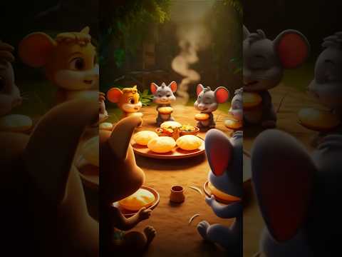 Rabbit and Mouse Picnic|| खरगोश और चूहे की पिकनिक #shorts #aicartoon #video #youtubeshorts #rabbits