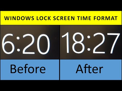 Change Windows Lock Screen Time Format to 24 Hour Time - Quick and Easy!