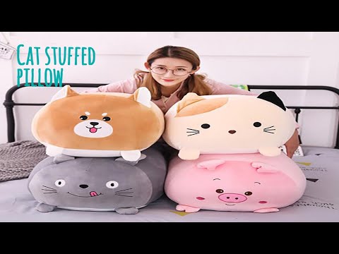 Stuffed cat pillow