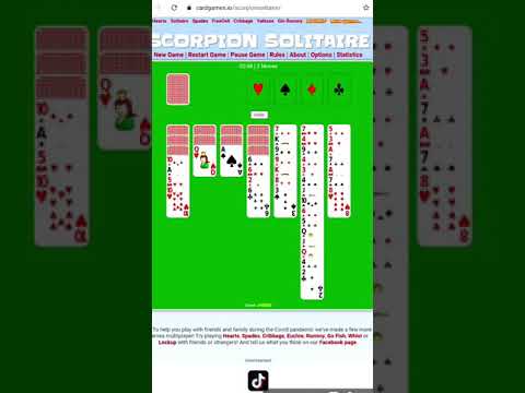 Scorpion Solitaire on cardgames.io