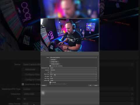 OBS Studio Camera settings for Twitch