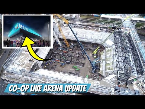 AMAZING! Co-op Live Arena Construction Update! Upper Bowl, Roof Installation, Facade, Interior