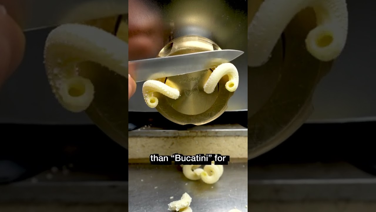 Do You Know “Cellentani” Pasta ? Fascinating Italian Pasta Shapes #Shorts #gifted