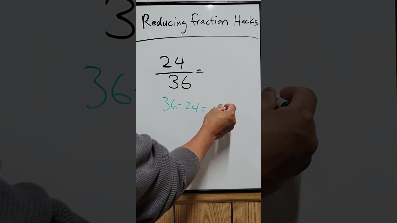 Reducing Fraction Hack #math #mathematics #maths #mathematic