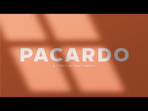 Pacardo. Sans Serif font family. Font Free Download