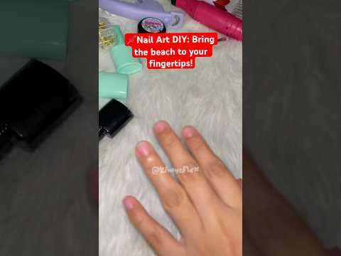 🔴DIY nails para ready sa beach vacay! 🌊✨ Easy steps, aesthetic result! #DIYBeachNails #khayeflex