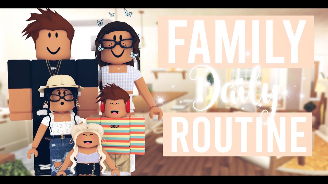 Daily Family Routine! + Voice Reveal! | Roblox Bloxburg