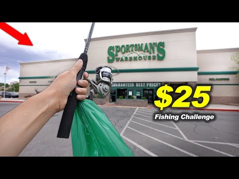 $25 Sportsman's Warehouse Fishing Challenge!! (Surprising!)
