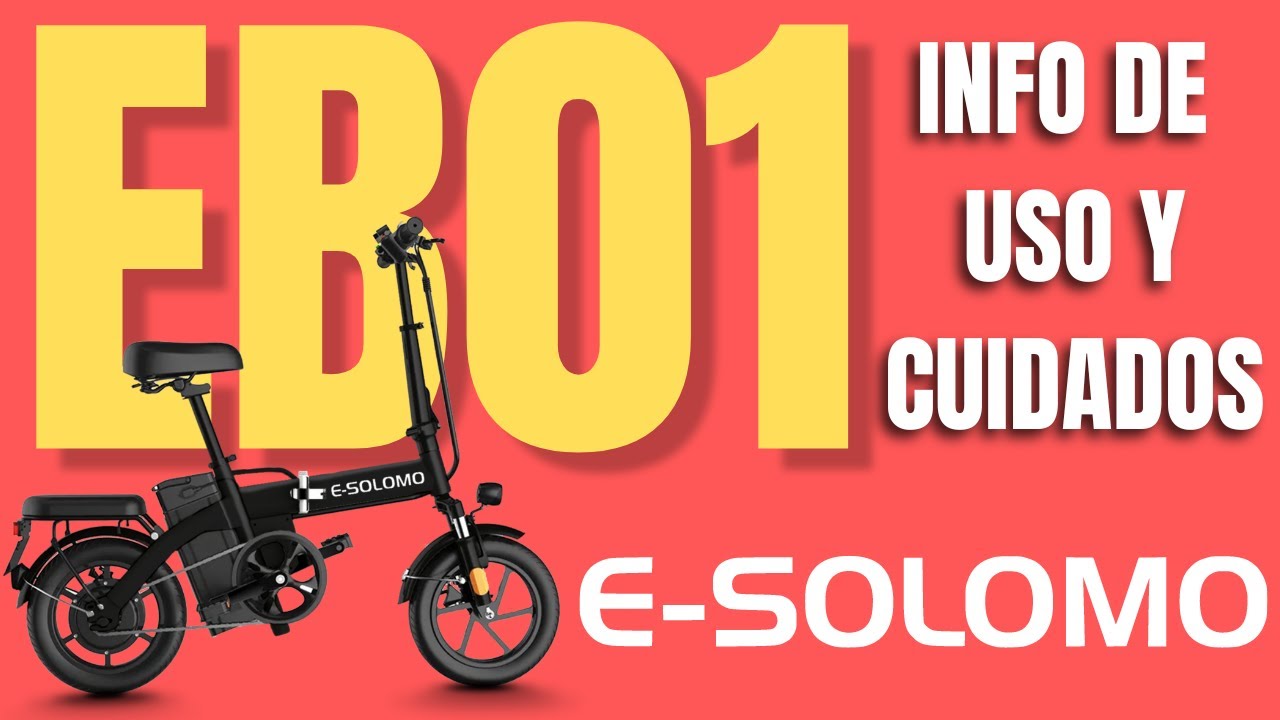 Bicicleta Plegable EB01 E-SOLOMO - TIPS FUNCIONAMIENTO