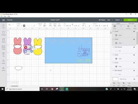Stay safe my peeps Easter card made with Cricut