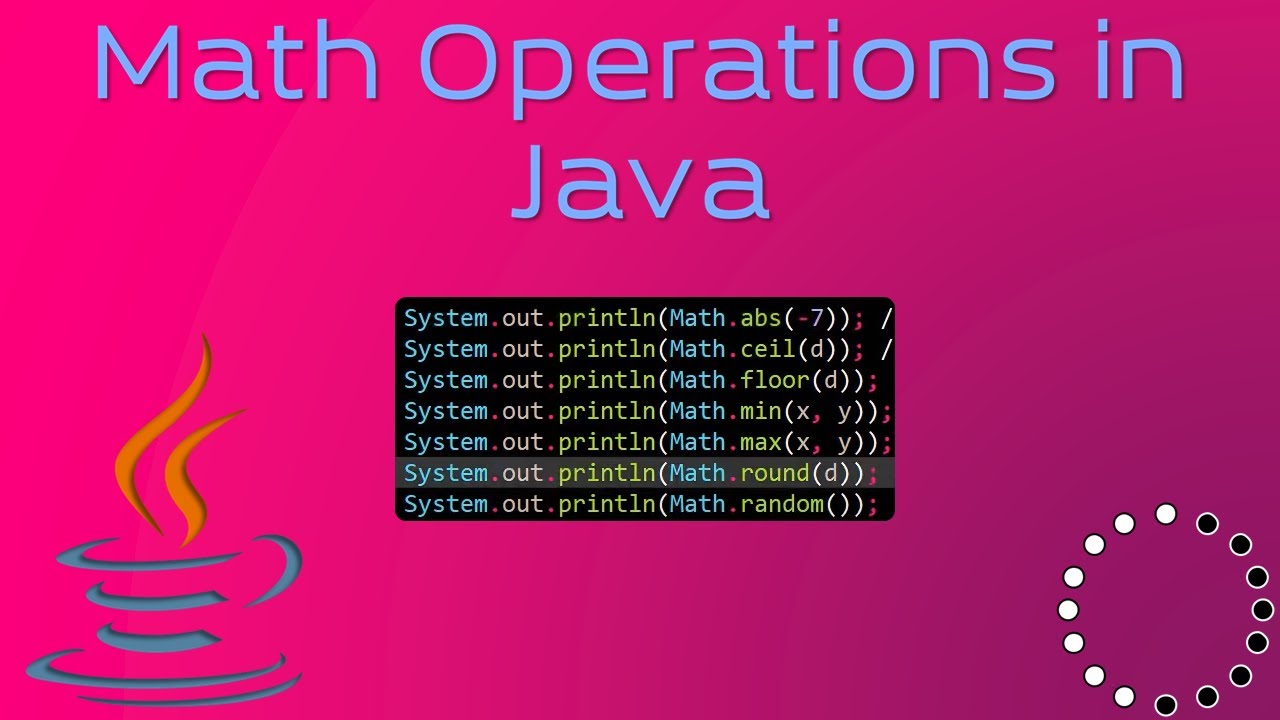 Math Operations in Java (Using the Math Class)