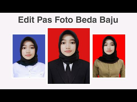 Cara Mudah Edit Pas Foto Beda Baju Wanita Hijab