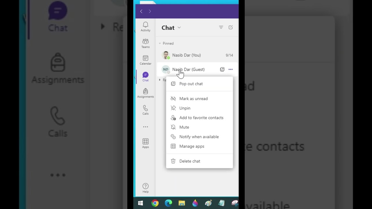 🔥Delete All Teams Chat #shorts