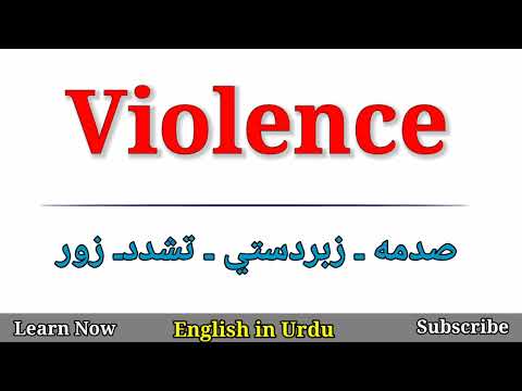 Violence Meaning in Urdu