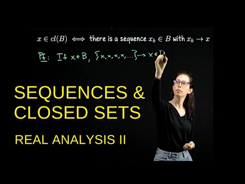 Sequences and closed sets, Real Analysis II