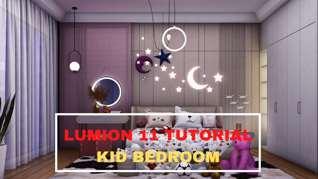 How to Create a REALISTIC Interior Render | Lumion 11 Rendering Tutorial | Kid Bedroom