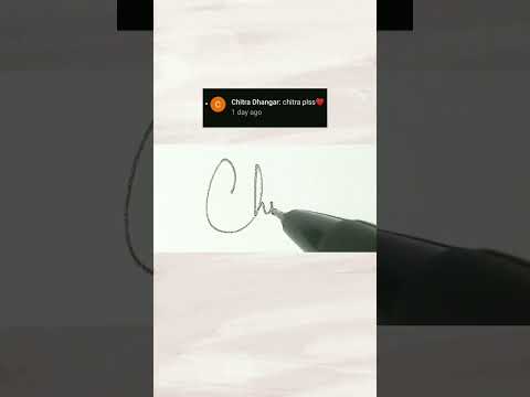 CHITRA name signature #shorts