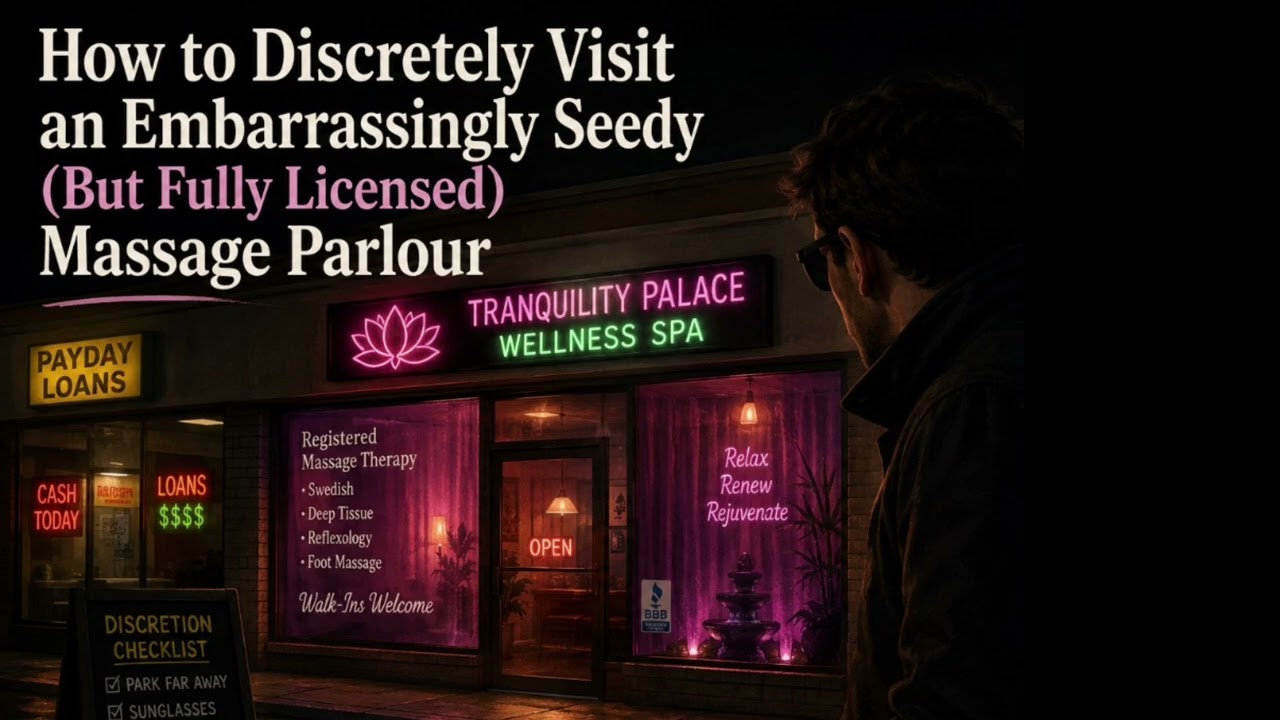 How to Discretely Visit an Embarrassingly Seedy (But Fully Licensed) Massage Parlour