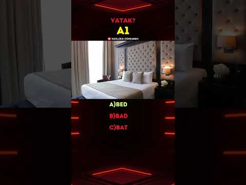 İngilizcede "Yatak" ne demektir? hemen öğrenmek. #ingilizceöğreniyorum