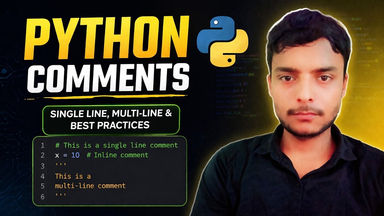 Python Comments Tutorial | Single Line, Multi-Line & Best Practices