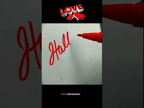 HALLIE name in cursive handwriting #calligraphy #cursive #art #names #learn #cursivewriting #short