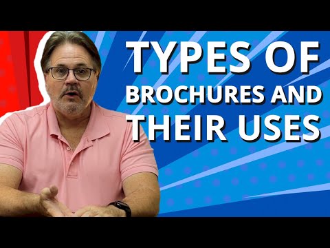 Types Of BROCHURES And Their Uses