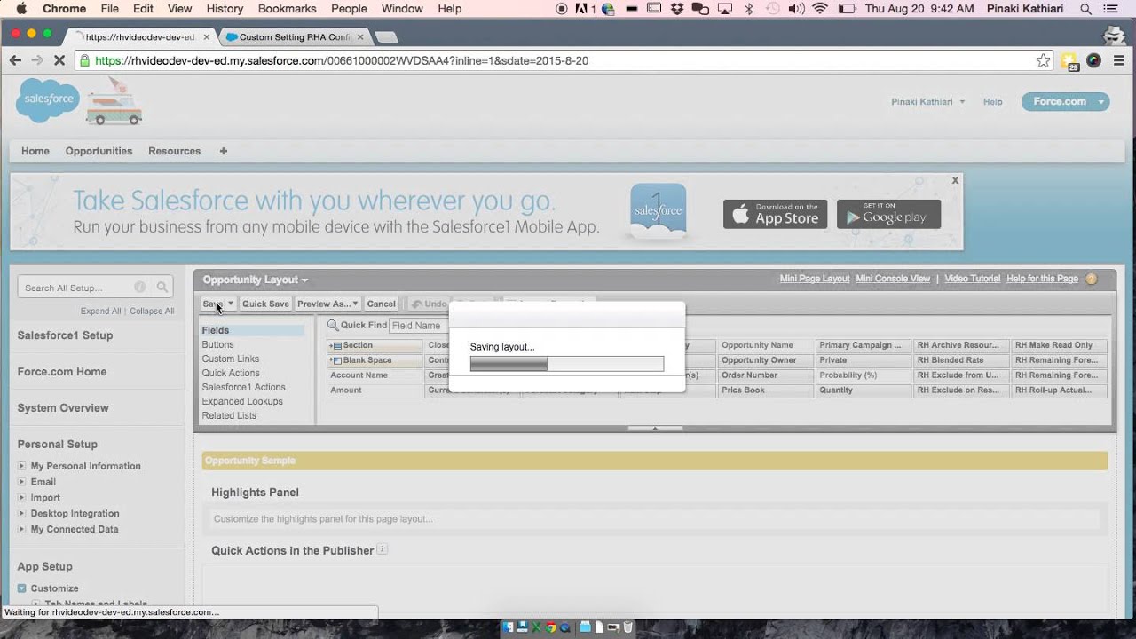 Setup Resource Hero on the Opportunity object