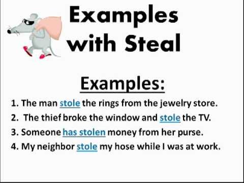Commonly Confused Words in English: Steal vs. Rob