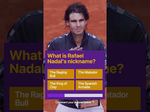 Which of the following is Rafa's nickname? Comment your answer 👇