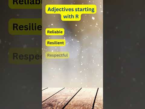 Adjectives starting with R #adjectives #learnenglish #englishtips #vocabularytips #englishvocabulary