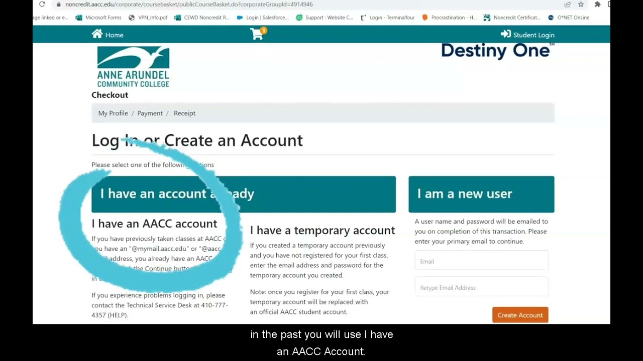 AACC Non credit registration Tutorial in English (closed captions)