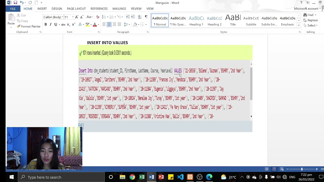 Databases assignment 2