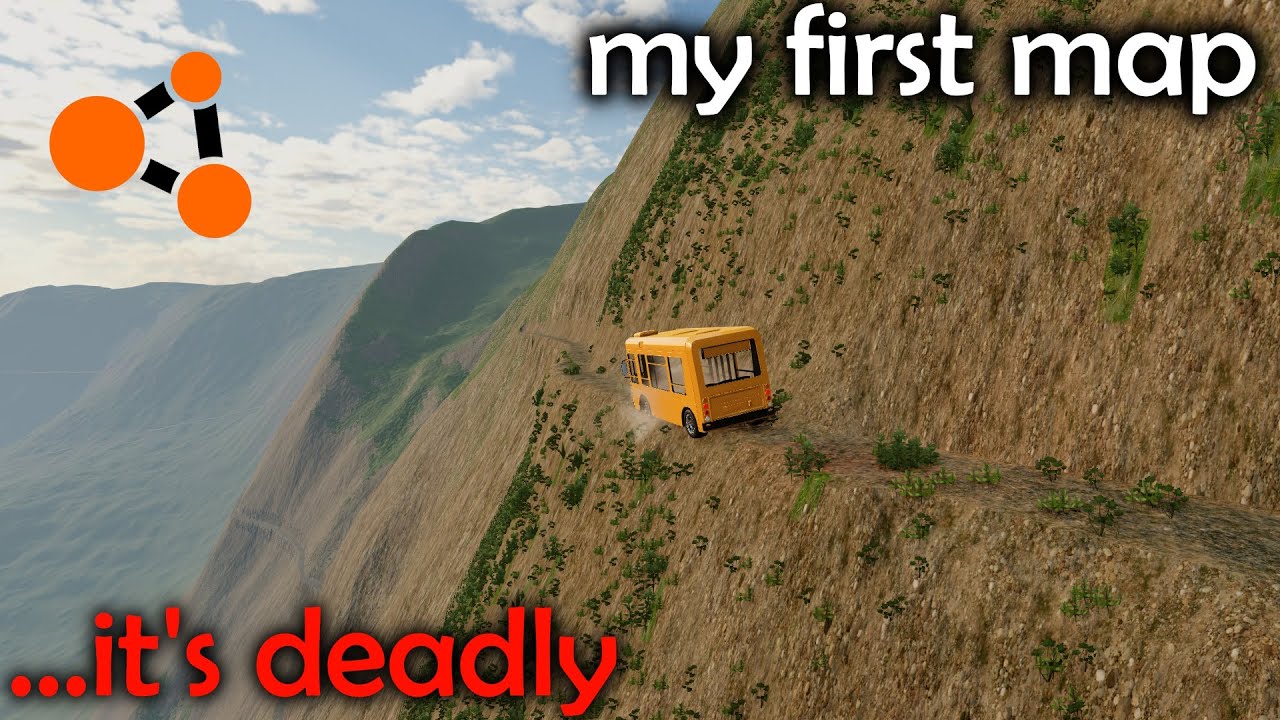 My first BeamNG map mod is a nightmare (early WIP)