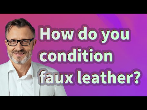 How do you condition faux leather?