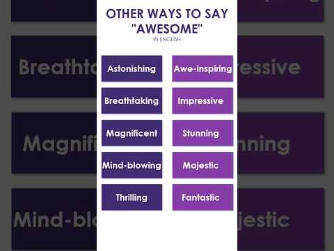 Another Word for “Awesome” #vocabulary