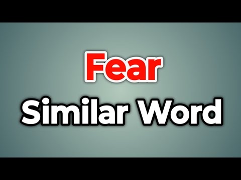 Fear Similar Word || Synonyms of Fear | Words Tube