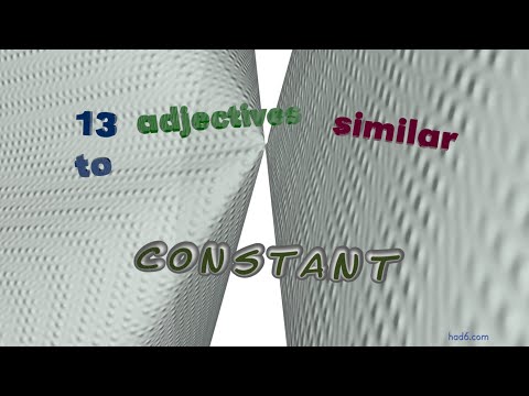 constant - 16 adjectives which are synonym to constant (sentence examples)