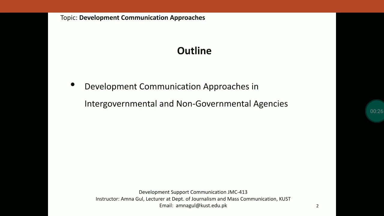 Development Communication Approaches