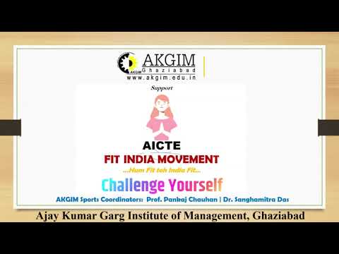 AKGIM supports "AICTE's Fit India" movement