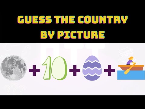Guess These 20 Countries Based on Picture Clues | Picture Puzzles | Pictograms