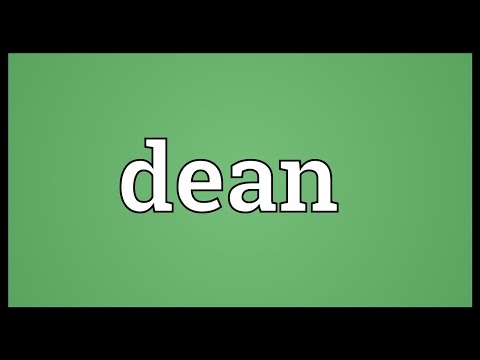 Dean Meaning