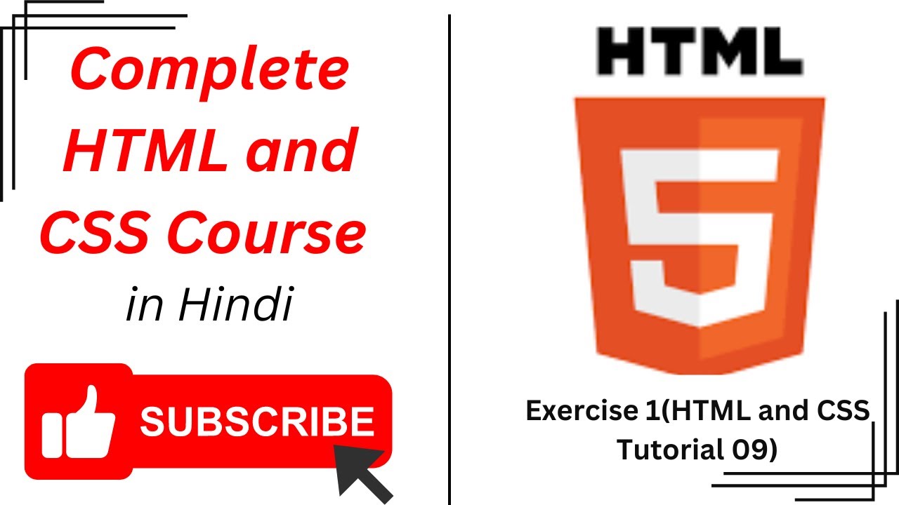Exercise 1(HTML and CSS Tutorial 09)