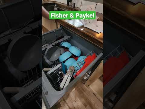 Where the soap goes in this Fisher & Paykel Dishwasher #kitchengadgets #kitchenhacks #dishwashers