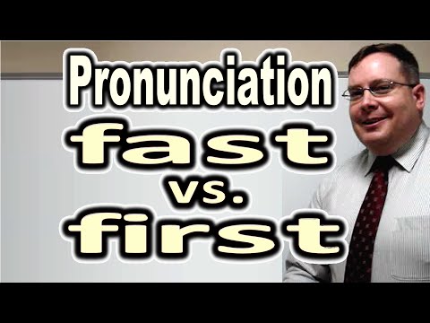 How to say Fast vs First | Learn English With YouTube Videos