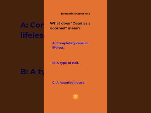 idioms D1 5