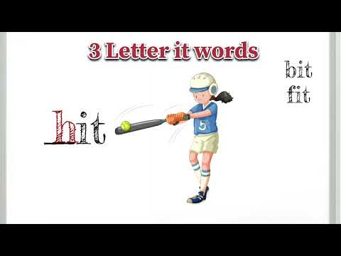 3 letter words ending with it | it words | learn kg english | #yt  #viral #trending #learnenglish
