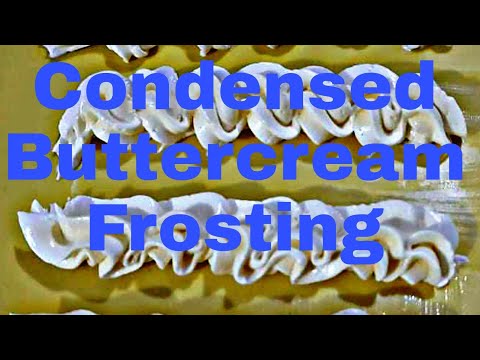 Easy to make Condensed Buttercream Frosting.