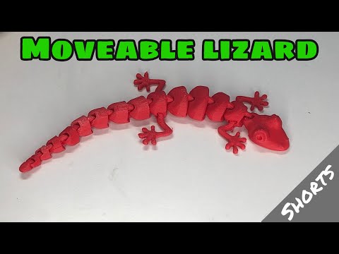 3D printing an articulating lizard