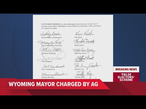 Former Michigan GOP Chair, Wyoming mayor charged in 'fake electors' plot