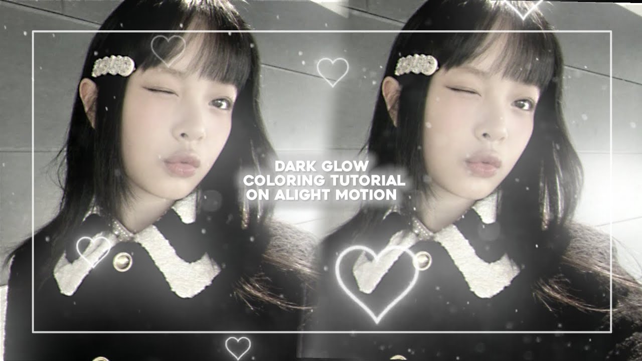 dark glow coloring tutorial on alight motion tutorial